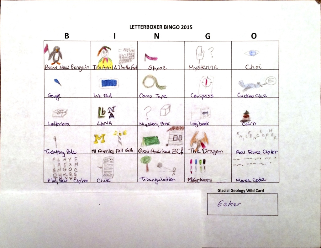 2015 Letterboxer BINGO Cards | Family Fun in Michigan